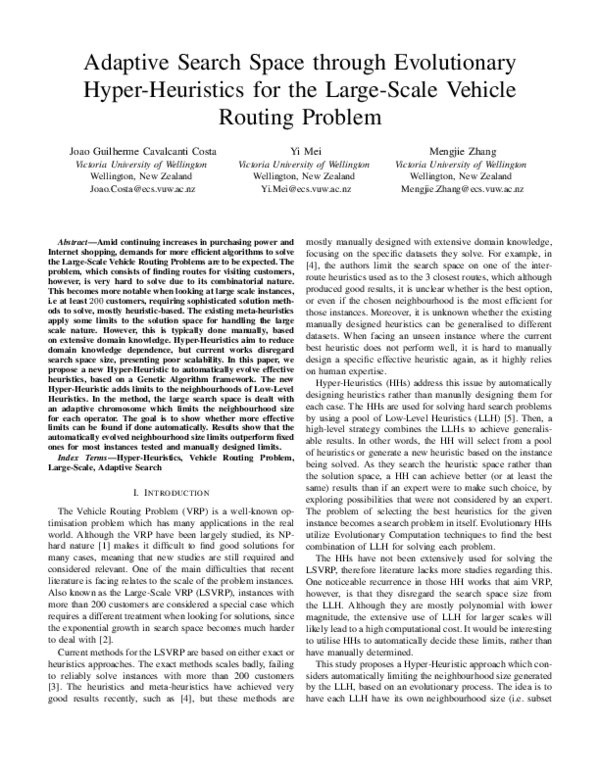 (PDF) Adaptive Search Space through Evolutionary Hyper-Heuristics for ...