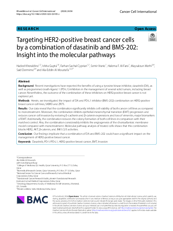 (PDF) Targeting HER2-positive breast cancer cells by a combination of ...