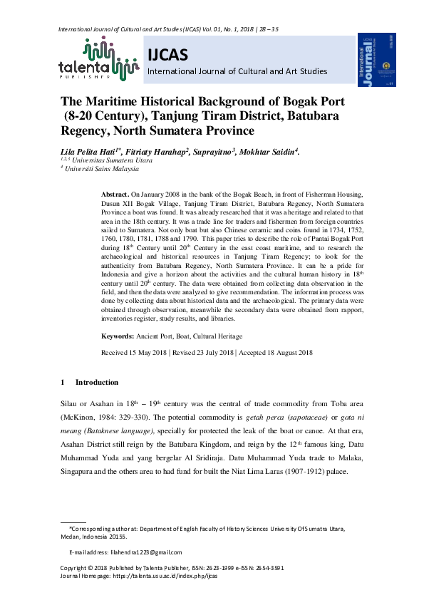 (PDF) The Maritime Historical Background Of Bogak Port (8-20 Century ...