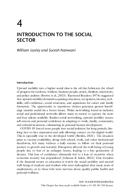 (PDF) Introduction to the social sector