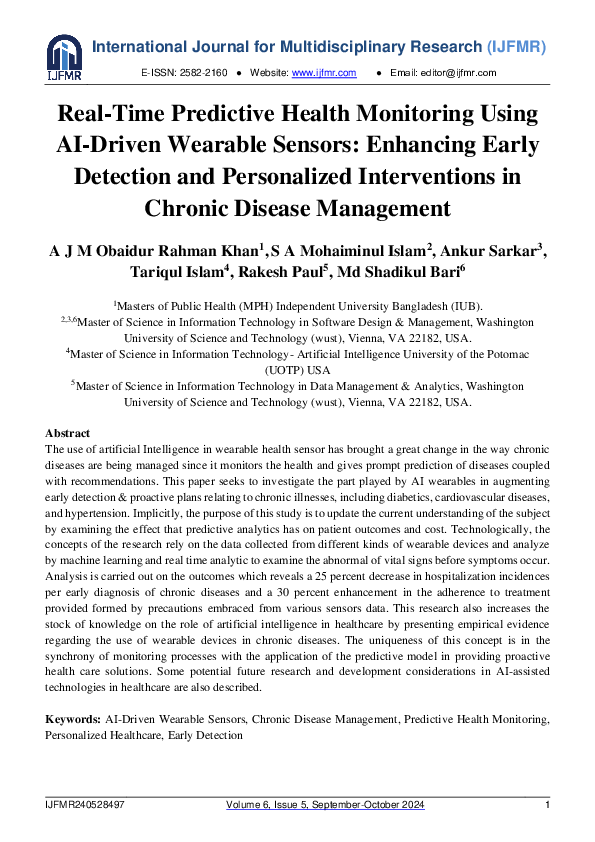 (PDF) Real-Time Predictive Health Monitoring Using AI-Driven Wearable Sensors: Enhancing Early ...