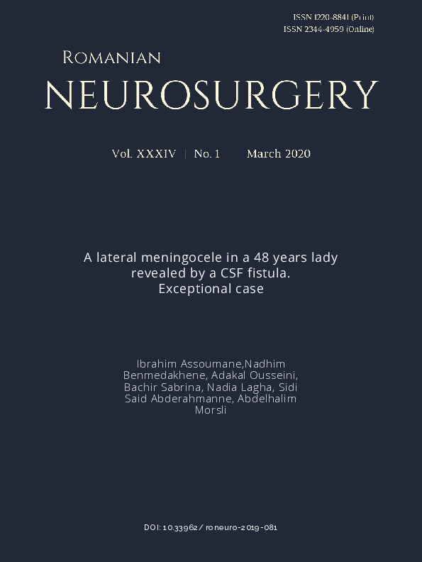 (PDF) A lateral meningocele in a 48 years lady revealed by a CSF ...