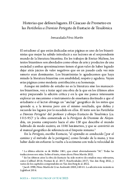 (PDF) Historias que definen lugares. El Cáucaso de Prometeo en las ...