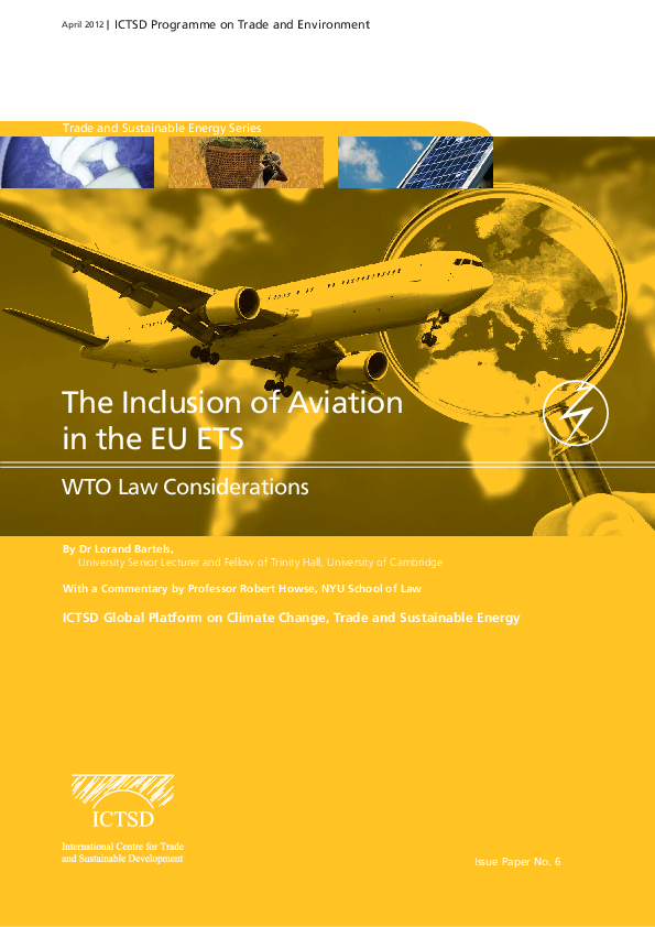 (PDF) The Inclusion of Aviation in the EU ETS