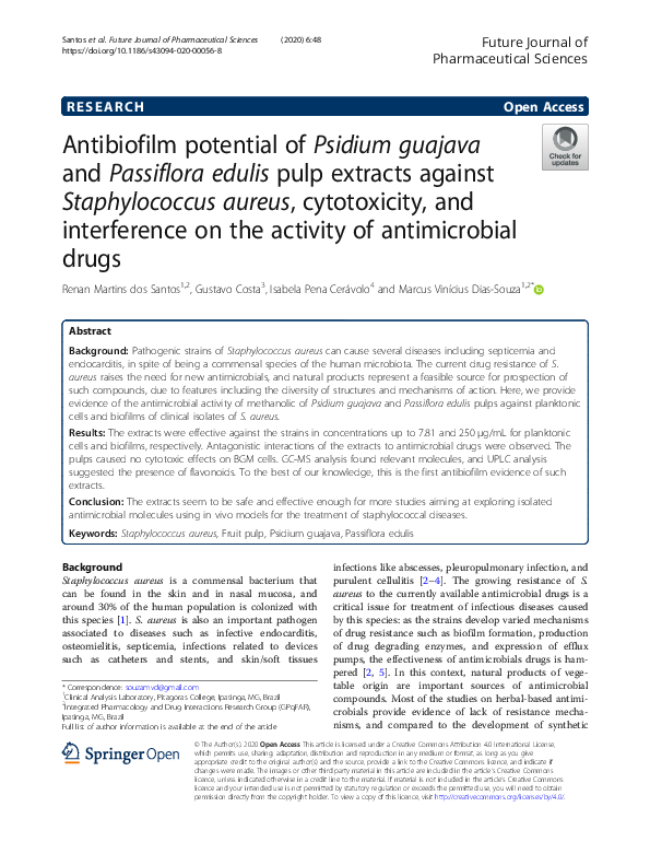 (PDF) Antibiofilm potential of Psidium guajava and Passiflora edulis ...