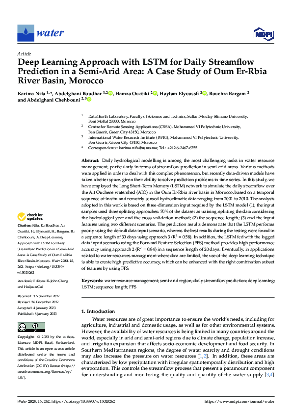 (PDF) Deep Learning Approach with LSTM for Daily Streamflow Prediction in a Semi-Arid Area: A ...