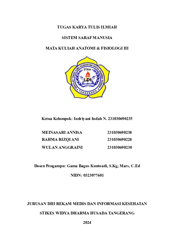 (PDF) TUGAS KARYA TULIS ILMIAH