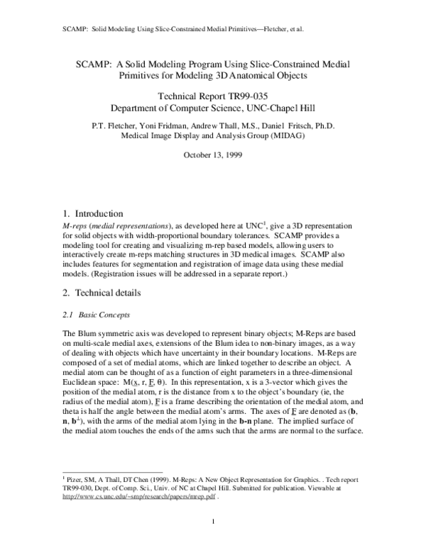 Pdf Scamp A Solid Modeling Program Using Slice Constrained Medial Promitives For Modeling 3d