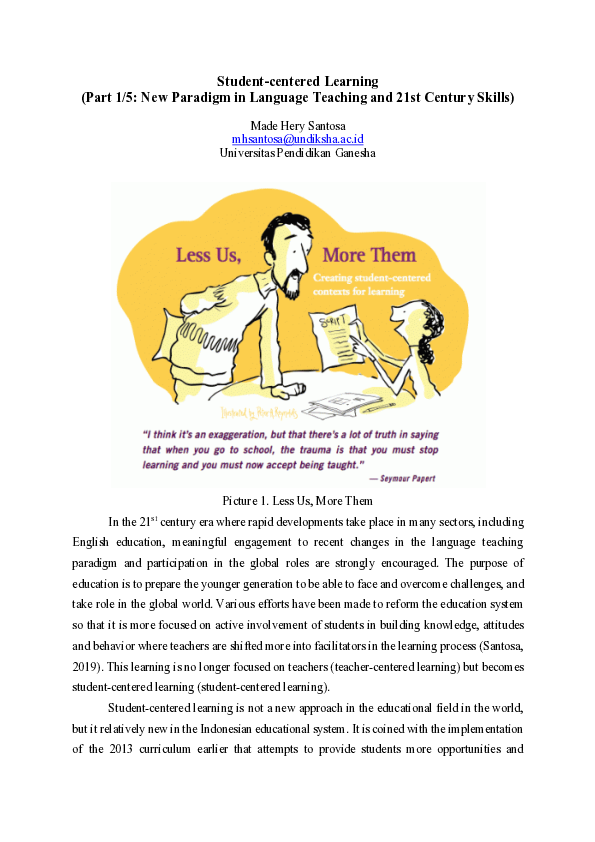 (PDF) Student-centered Learning