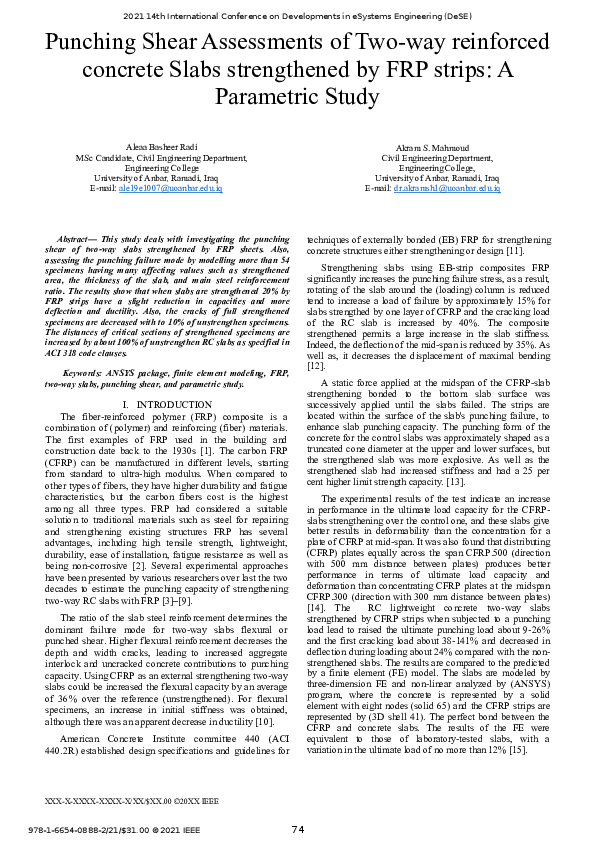 (PDF) Punching Shear Assessments of Two-way reinforced concrete Slabs ...