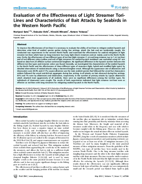 (PDF) Evaluation of the Effectiveness of Light Streamer Tori-Lines and ...
