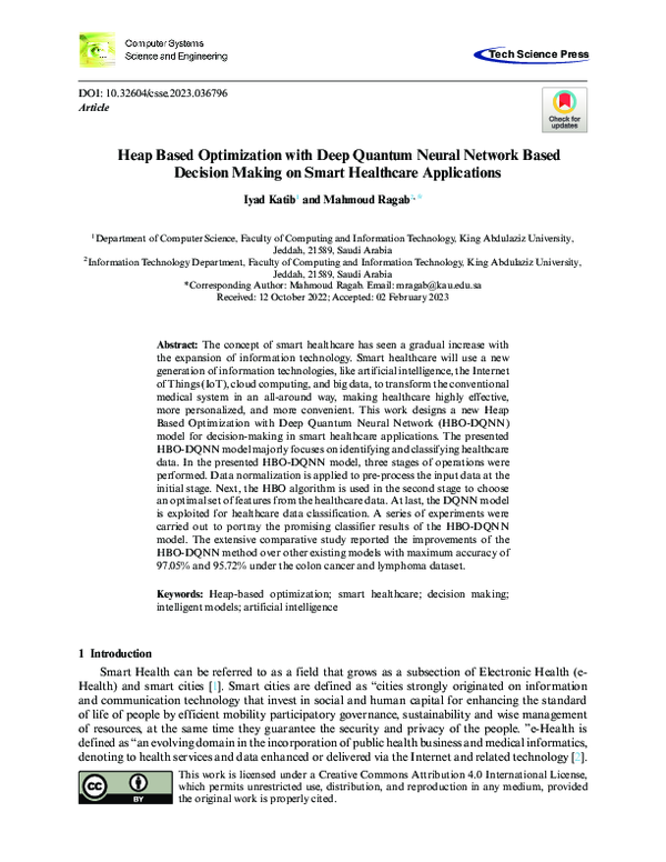 (PDF) Heap Based Optimization with Deep Quantum Neural Network Based Decision Making on Smart ...
