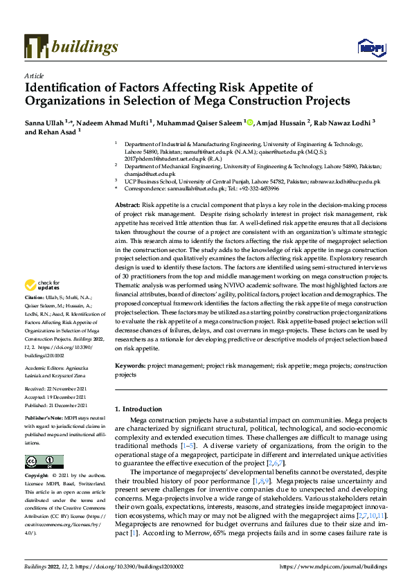 (PDF) Identification of Factors Affecting Risk Appetite of ...