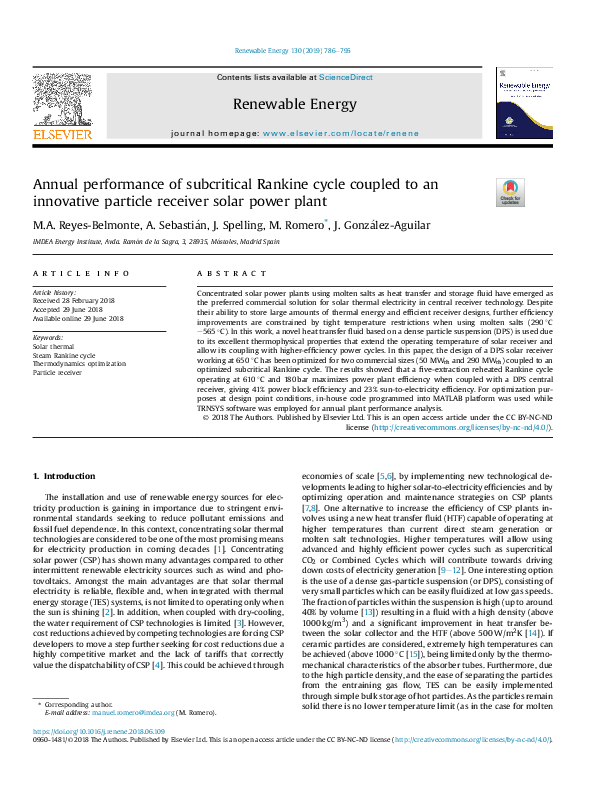 (PDF) Annual performance of subcritical Rankine cycle coupled to an ...