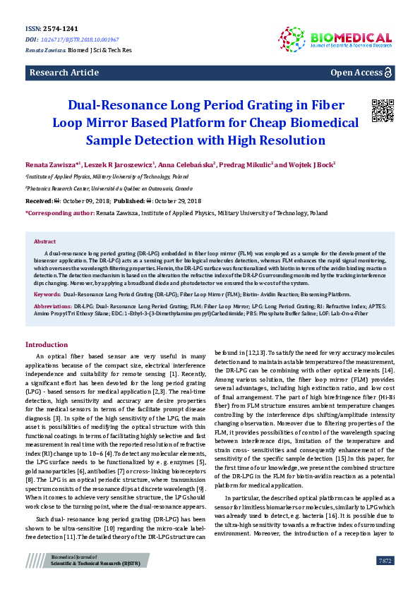 (PDF) Dual-Resonance Long Period Grating in Fiber Loop Mirror Based ...