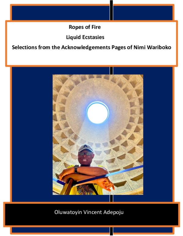 (PDF) Ropes of Fire, Liquid Ecstasies: Selections from the Acknowledgements Pages of Nimi ...