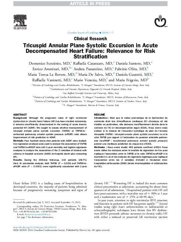 (PDF) Tricuspid annular plane systolic excursion in dogs with ...