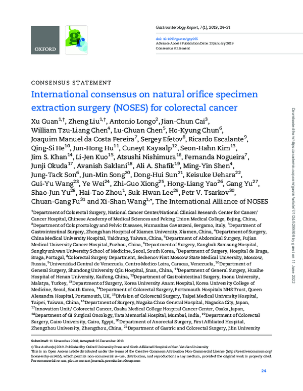 (PDF) International consensus on natural orifice specimen extraction ...