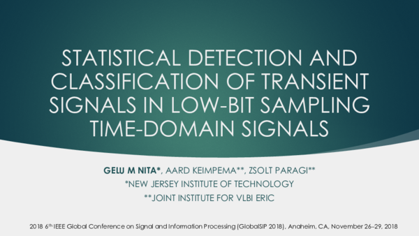 (PDF) Statistical Detection and Classification of Transient Signals in Low-Bit Sampling Time ...