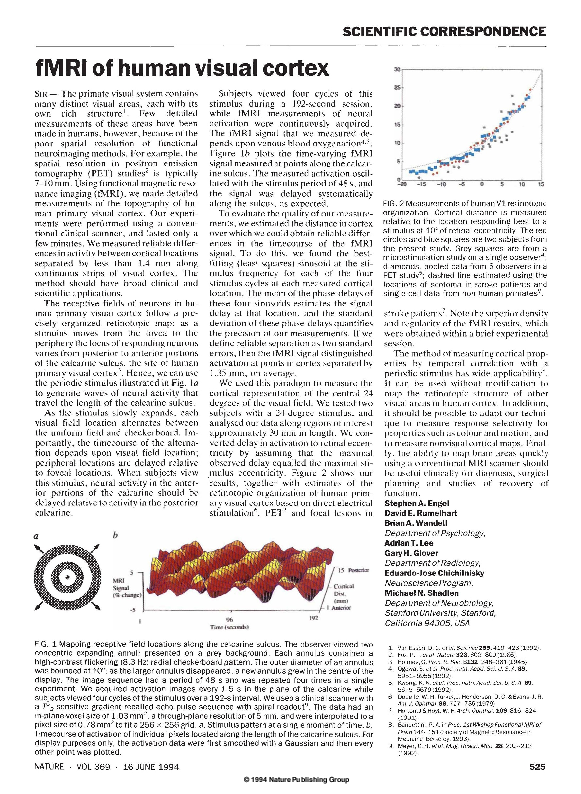 (PDF) fMRI of human visual cortex | Michael Shadlen - Academia.edu
