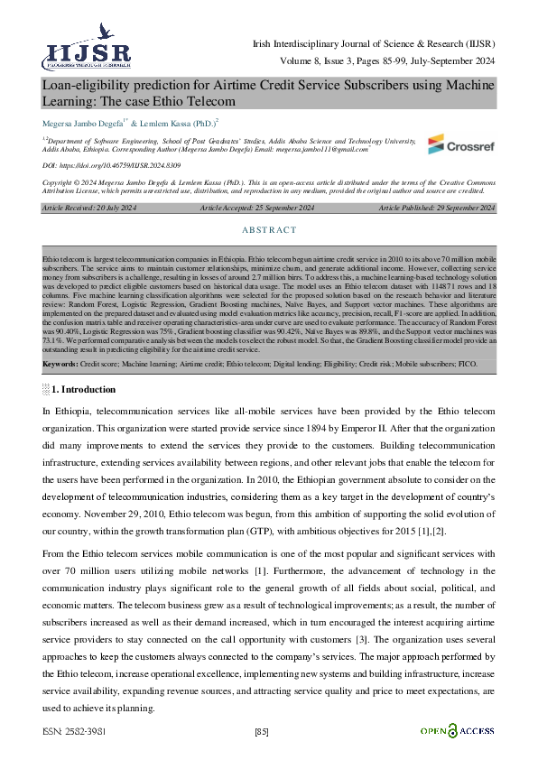 (PDF) Loan-eligibility prediction for Airtime Credit Service ...