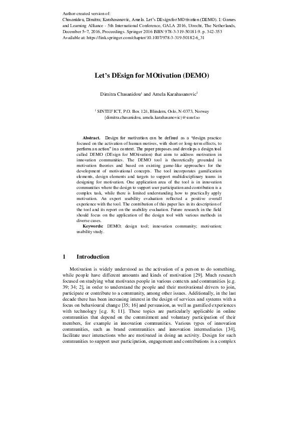 (PDF) Let’s DEsign for MOtivation (DEMO)