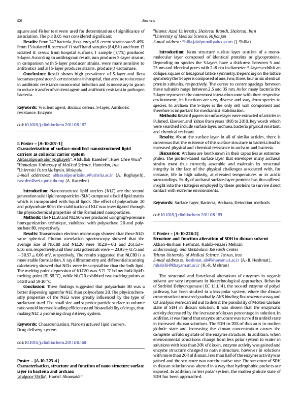 (PDF) Characterization of surface-modified nanostructured lipid ...