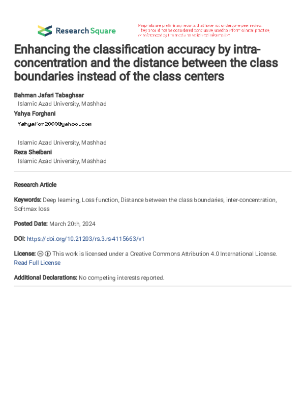(PDF) Enhancing the classification accuracy by intra-concentration and the distance between the ...