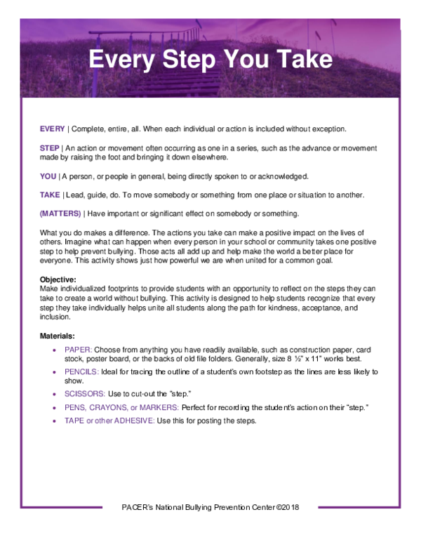 (PDF) Every step you take