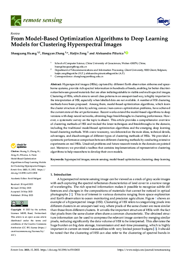 Pdf From Model Based Optimization Algorithms To Deep Learning Models