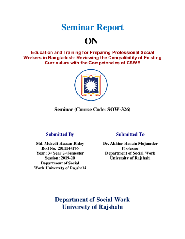 (PDF) Education and Training for Preparing Professional Social Workers ...