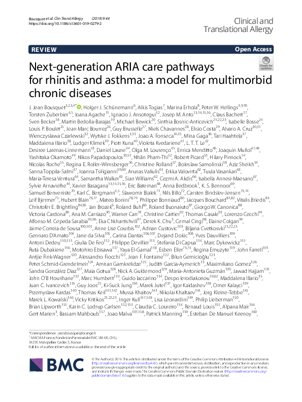 (PDF) Next-generation ARIA care pathways for rhinitis and asthma: a model for multimorbid ...