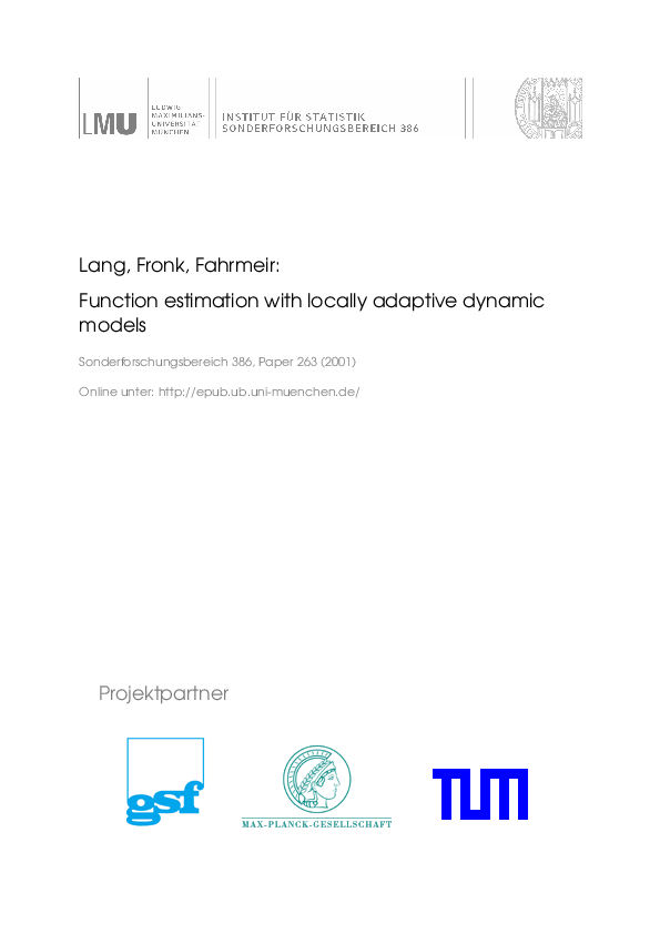 (PDF) Function estimation with locally adaptive dynamic models