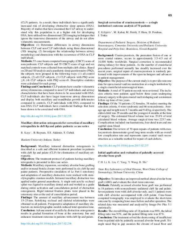 (PDF) Maxillary distraction osteogenesis for correction of maxillary ...