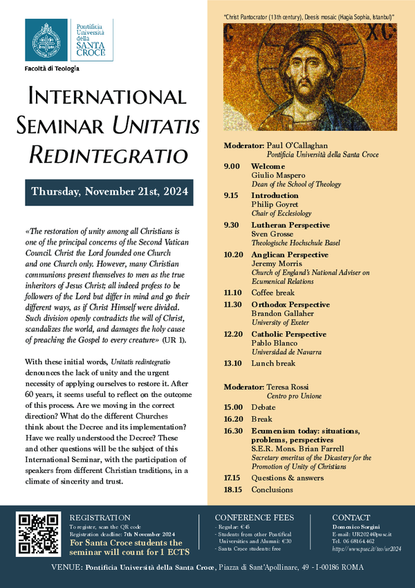 (PDF) International Seminar Unitatis Redintegratio
