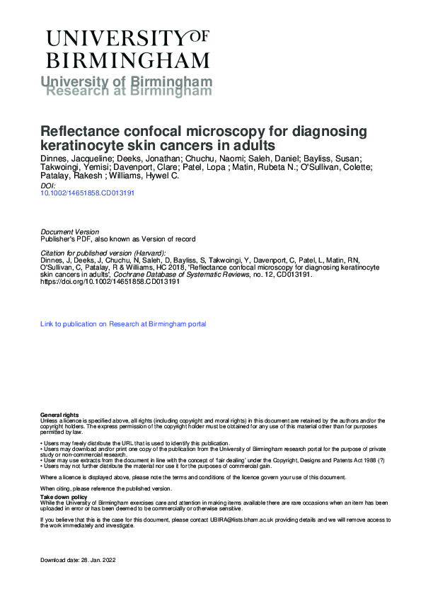 (PDF) Reflectance confocal microscopy for diagnosing keratinocyte skin ...