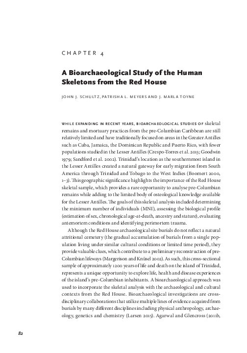(PDF) A Bioarchaeological Study of the Human Skeletons from the Red House