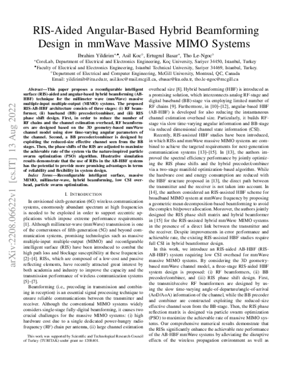 (PDF) RIS-Aided Angular-Based Hybrid Beamforming Design in mmWave ...