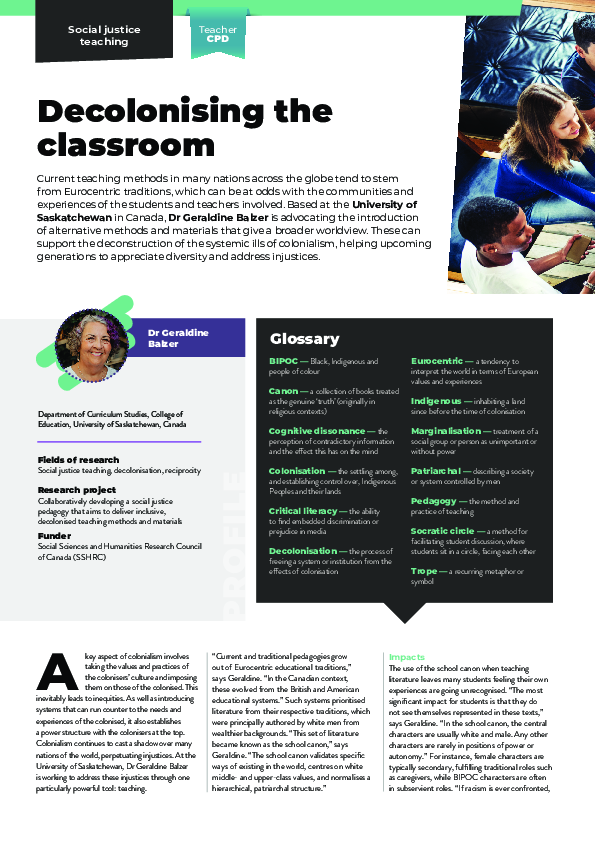 (PDF) Decolonising the Classroom