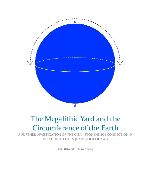(PDF) The Megalithic Yard and the Circumference of the Earth