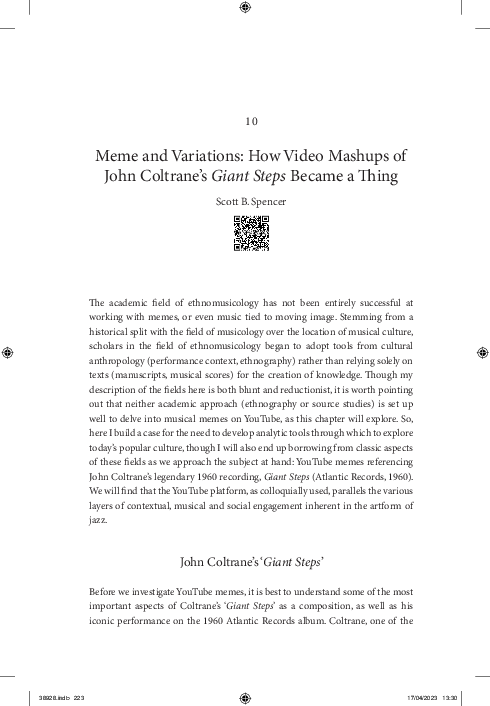 (PDF) Meme and Variations: How Video Mashups of John Coltrane's Giant ...