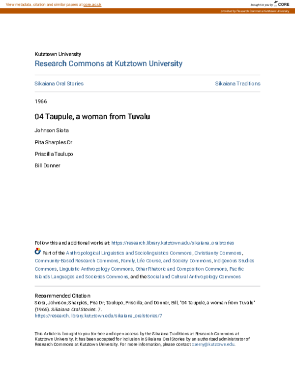 (PDF) 04 Taupule, a woman from Tuvalu