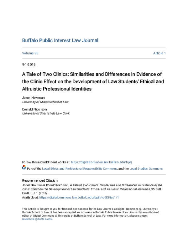 (PDF) A Tale Of Two Clinics: Similarities and Differences in Evidence ...