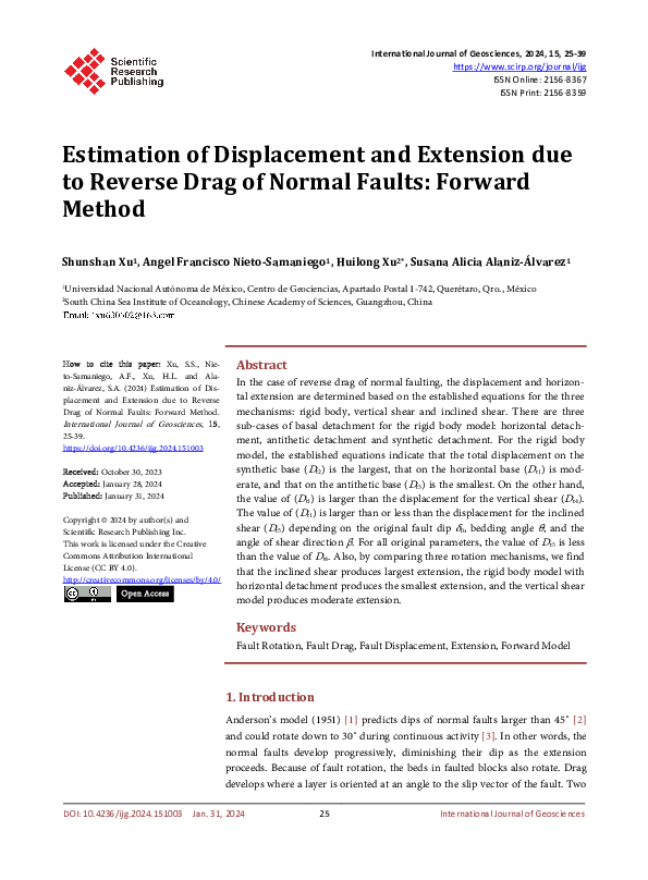 (PDF) Estimation of Displacement and Extension due to Reverse Drag of ...