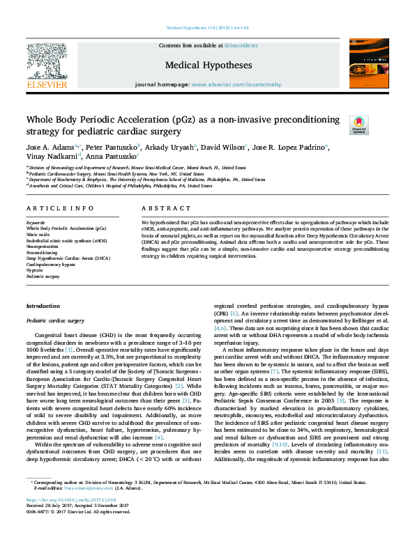 (PDF) Whole Body Periodic Acceleration (pGz) as a non-invasive ...