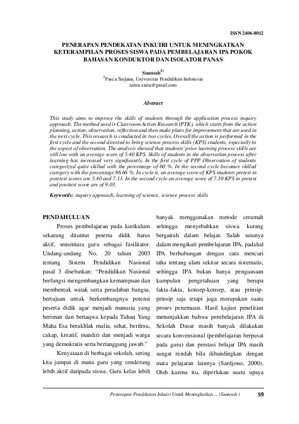 (PDF) Penerapan Pendekatan Inkuiri Untuk Meningkatkan Keterampilan ...