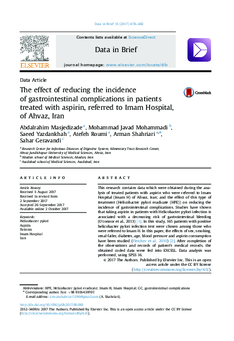 (PDF) The effect of reducing the incidence of gastrointestinal ...