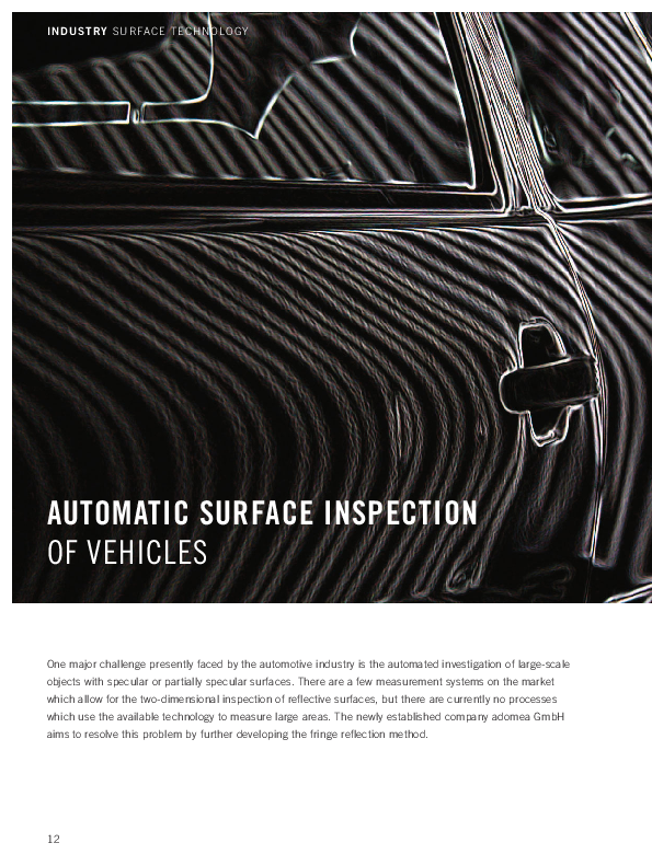 (PDF) Automatic surface inspection of vehicles