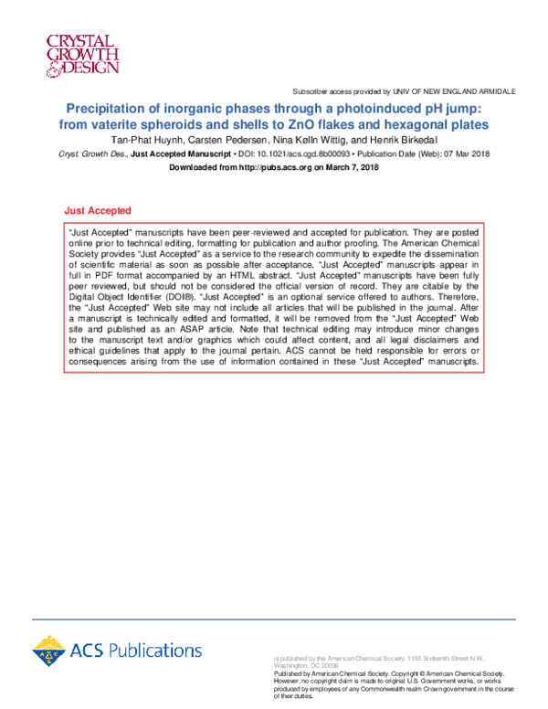 (PDF) Precipitation of Inorganic Phases through a Photoinduced pH Jump ...
