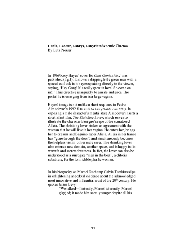 (PDF) Labia, Labour, Labrys, Labyrinth